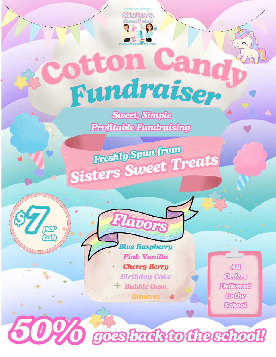 New Virtual Cotton Candy Fundraisers – Sisters Sweet Treats