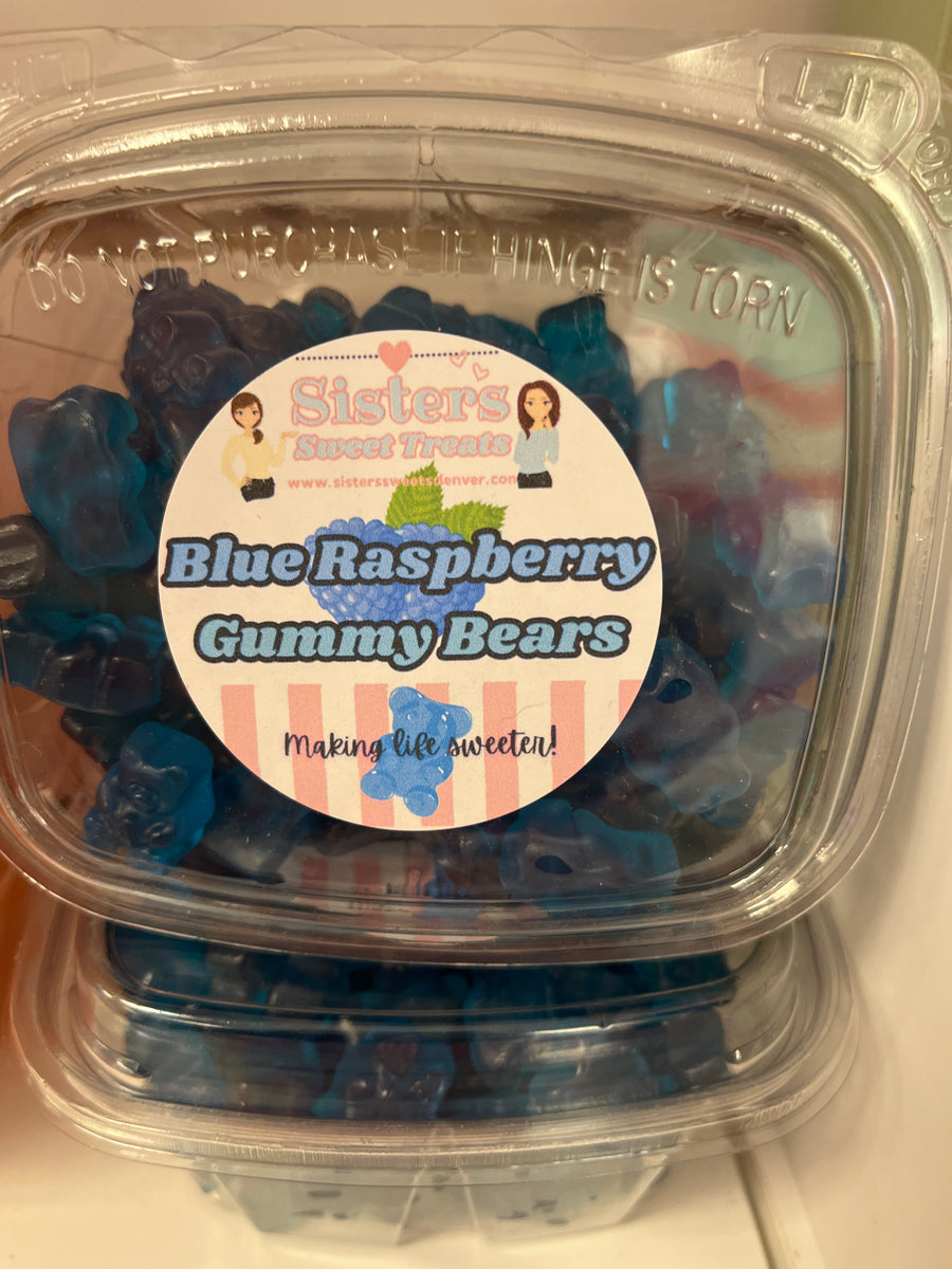 Blue Raspberry Gummy Bears Tub – Sisters Sweet Treats